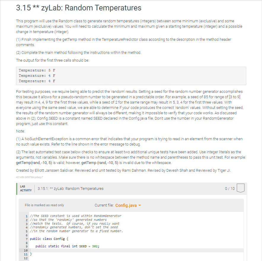 Solved For testing purposes, we require being able to | Chegg.com