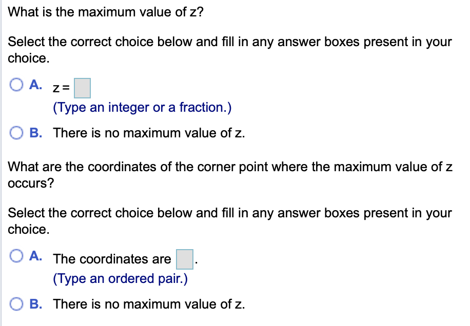 Solved Solve the linear programming problem. Maximize and | Chegg.com