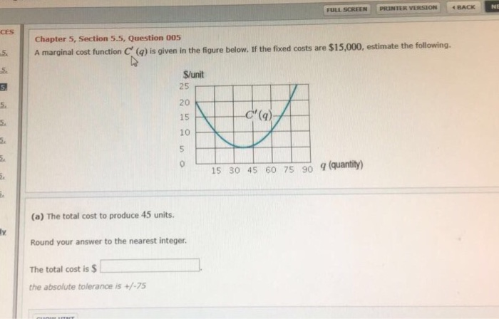 Solved 4 BACK NE FULL SCREEN | | PRINTER VERSION | CES | Chegg.com