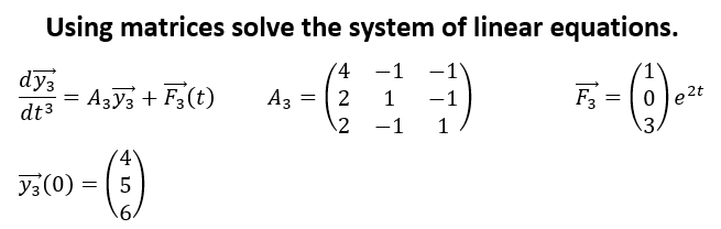 Solved Using matrices solve the system of linear equations. | Chegg.com