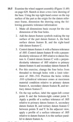Solved 10.5 Examine the wheel support assembly (Figure | Chegg.com