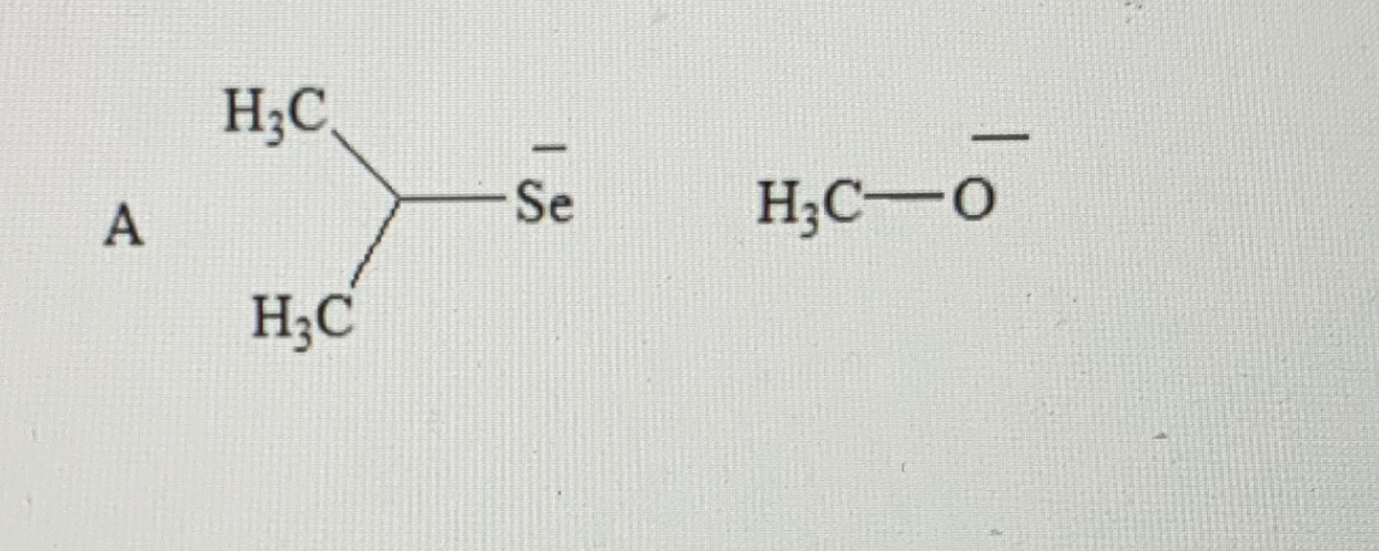 Solved HZC A -Se H3C-0 H3C | Chegg.com