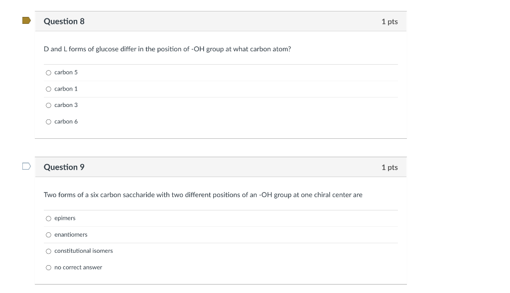 Solved D and L forms of glucose differ in the position of | Chegg.com