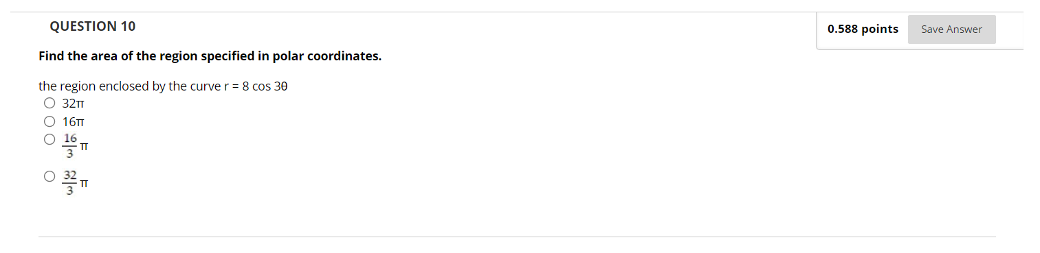 Solved QUESTION 8 0.588 points Save Answer Solve the | Chegg.com