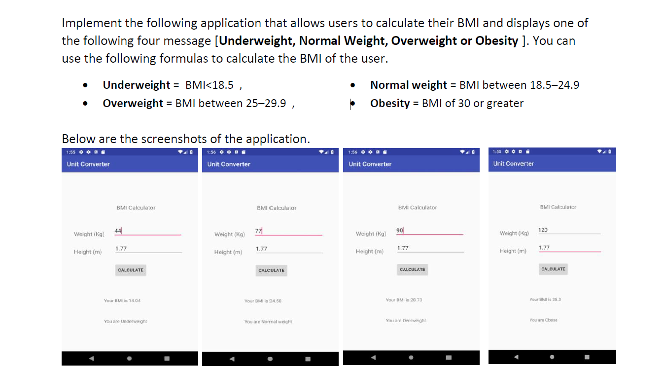 Solved Implement the following application that allows users | Chegg.com