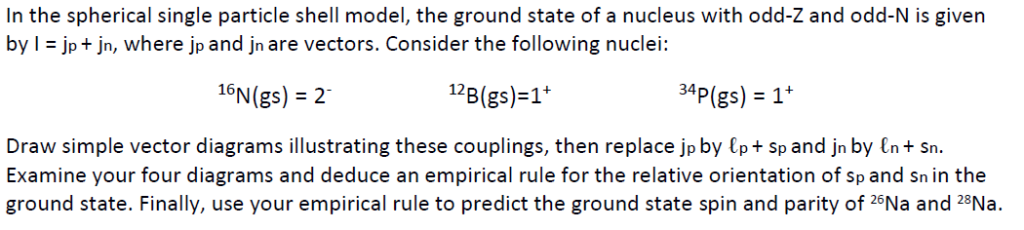 Solved In the spherical single particle shell model, the | Chegg.com