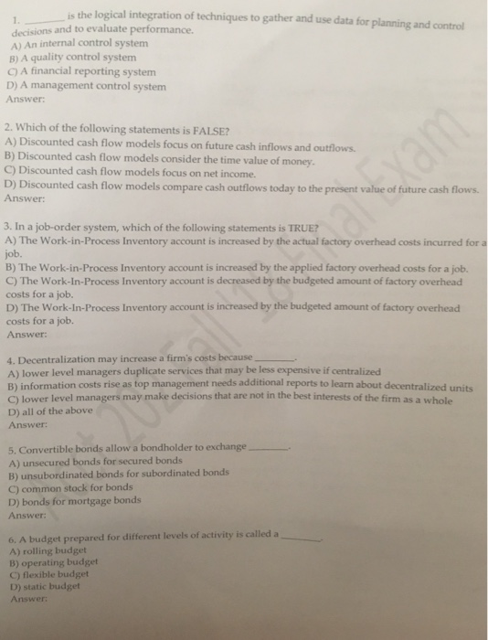 Solved is the logical integration of techniques to gather | Chegg.com