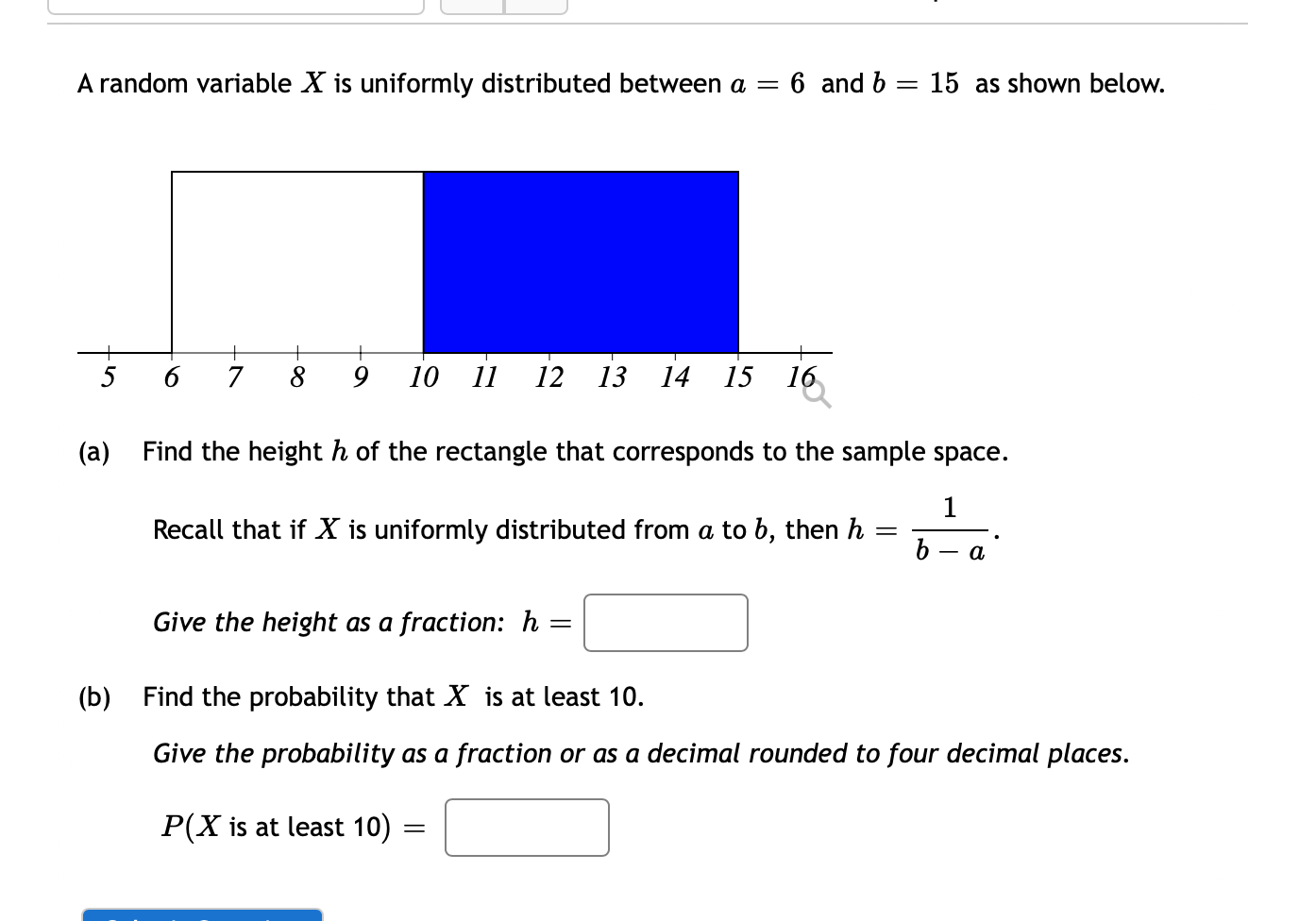 Solved A random variable X is uniformly distributed between | Chegg.com