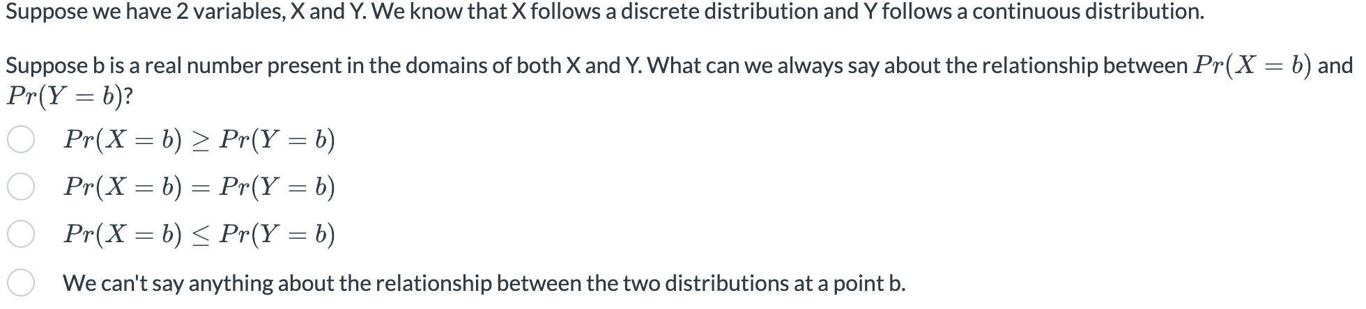 Solved suppose we have 2 variabies, X and Y. Wre know that X | Chegg.com
