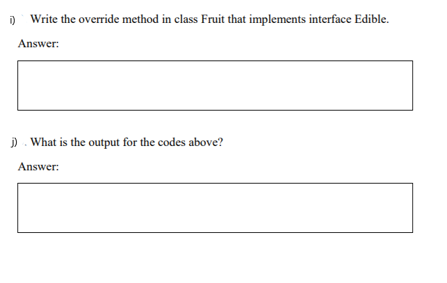 Solved Polymorphism Using Interface Based on the diagram | Chegg.com