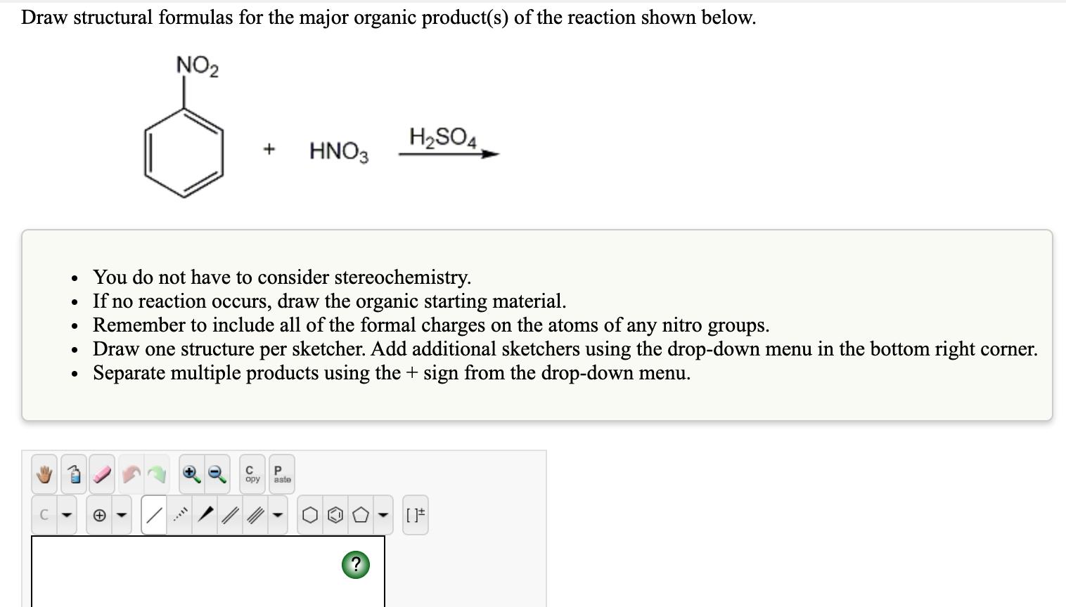 Solved Draw structural formulas for the major organic | Chegg.com
