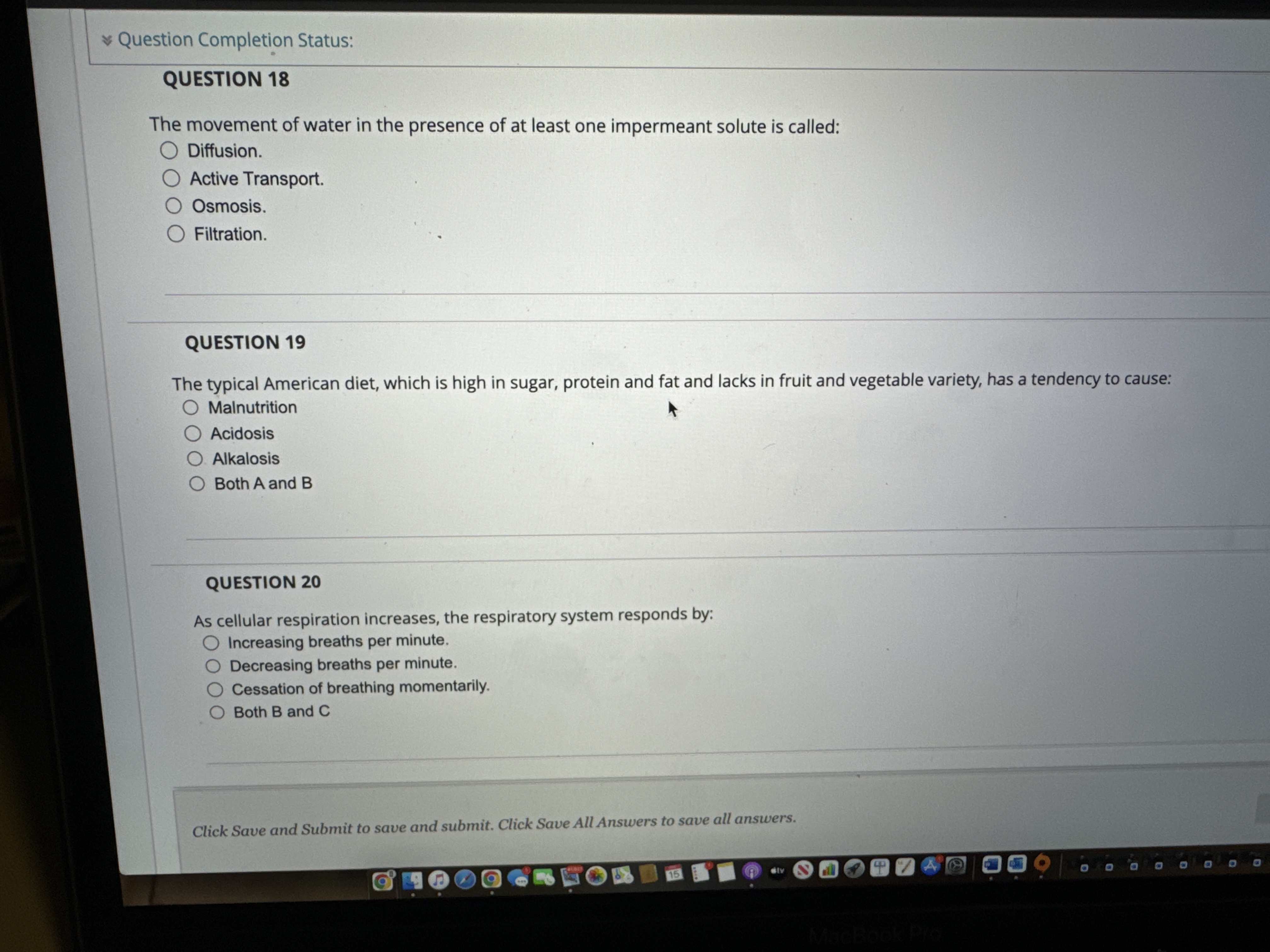 Solved Question Completion Status:QUESTION 18The movement of | Chegg.com