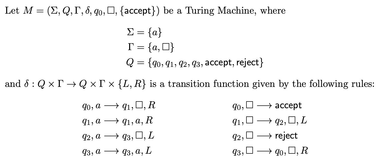 run the machine on the inputs given below. Show the | Chegg.com