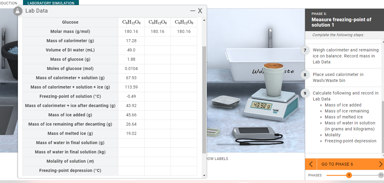 LABORATORY SIMULATION | Chegg.com