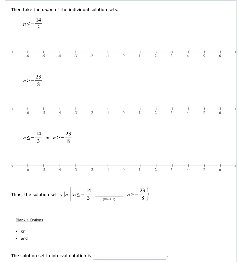 Solved Solve the compound inequality. Graph the solution | Chegg.com