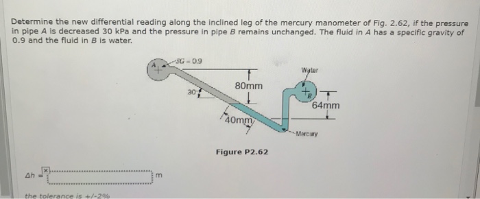 Solved Determine the new differential reading along the | Chegg.com