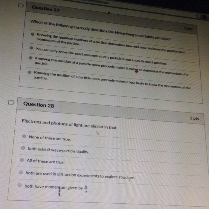 Solved DQuestion 27 1 pts Which of the following correctly | Chegg.com Solved DQuestion 27 1 pts Which of the following correctly | Chegg.com