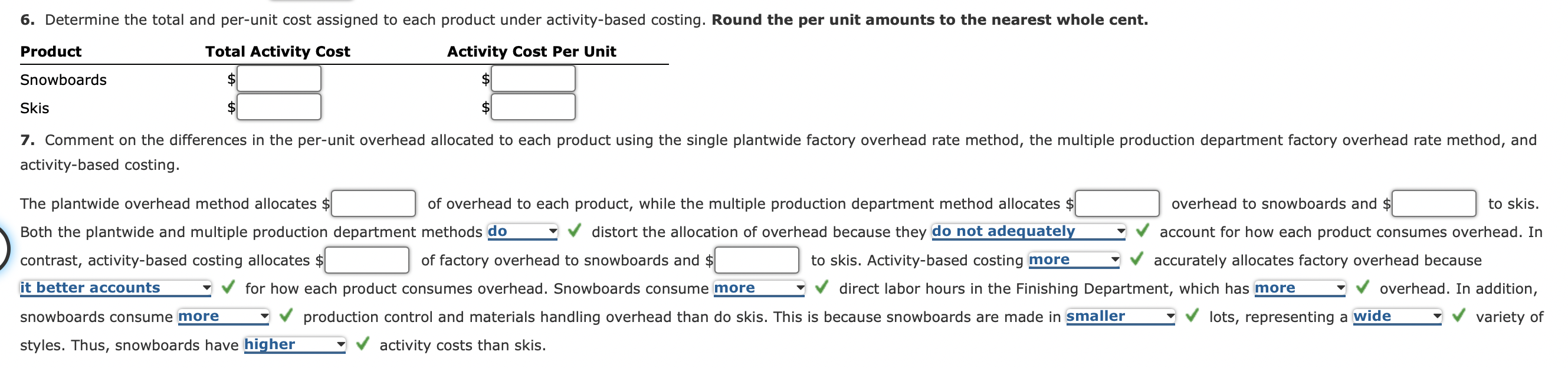 Solved Allocate overhead using a single plantwide rate, | Chegg.com