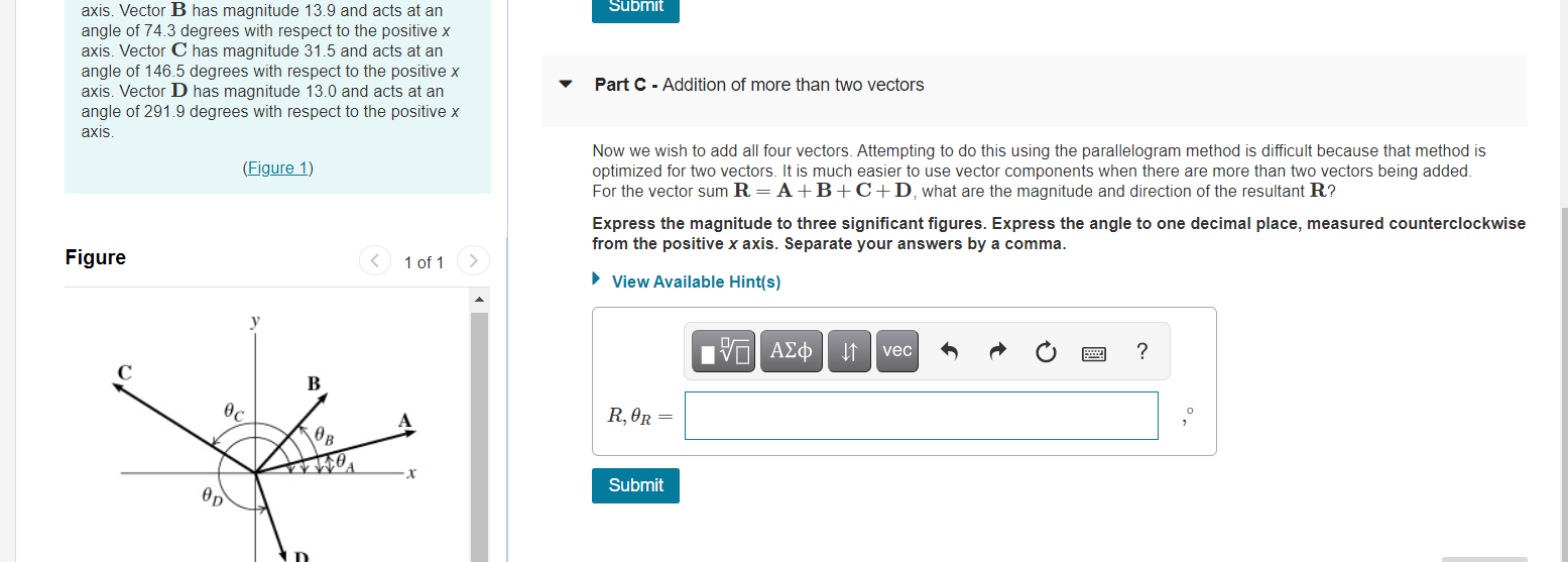 Solved Part A - Geometric addition Learning Goal: To use | Chegg.com