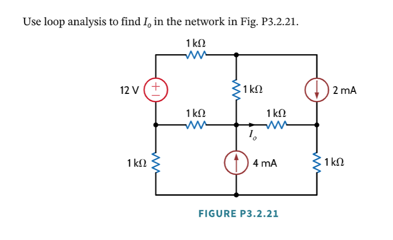 Solved Use loop analysis to find I0 in the network in Fig. | Chegg.com