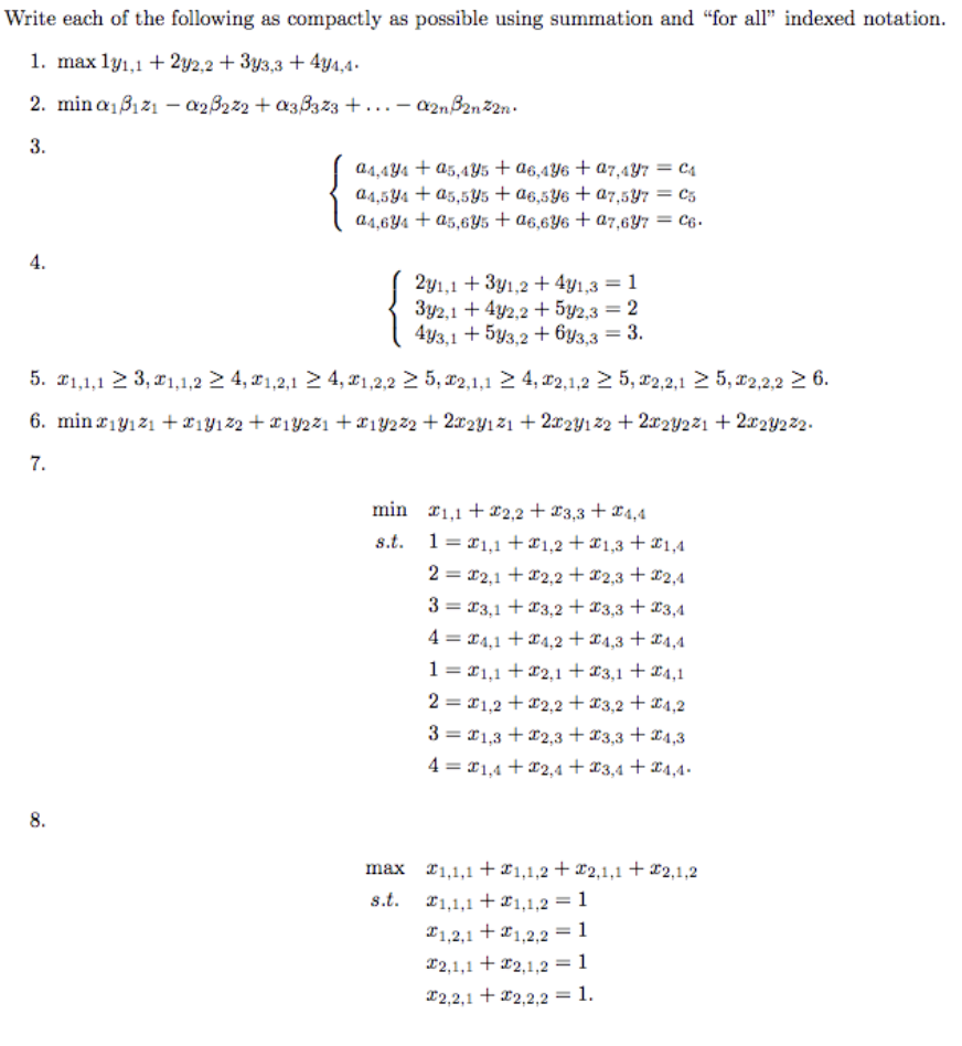 Solved Write each of the following as compactly as possible | Chegg.com