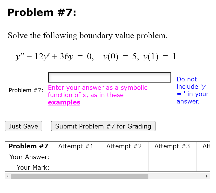 Solved Solve the following boundary value problem. | Chegg.com