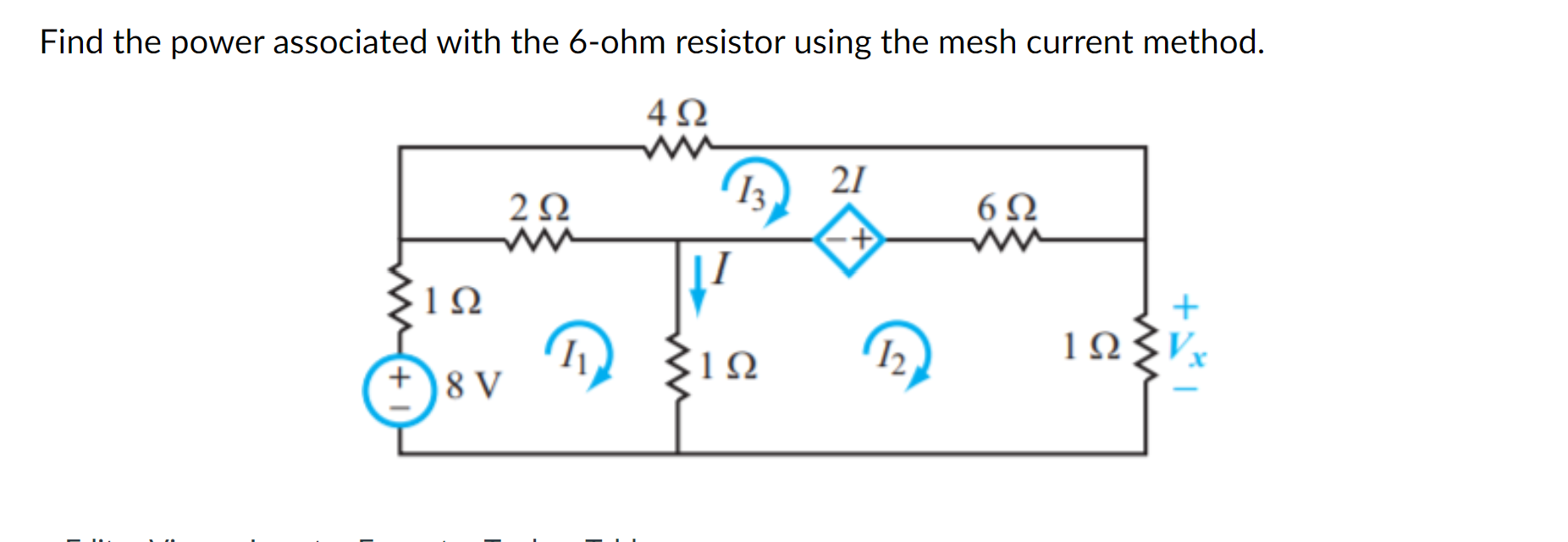 Solved Find the power associated with the 6-ohm resistor | Chegg.com