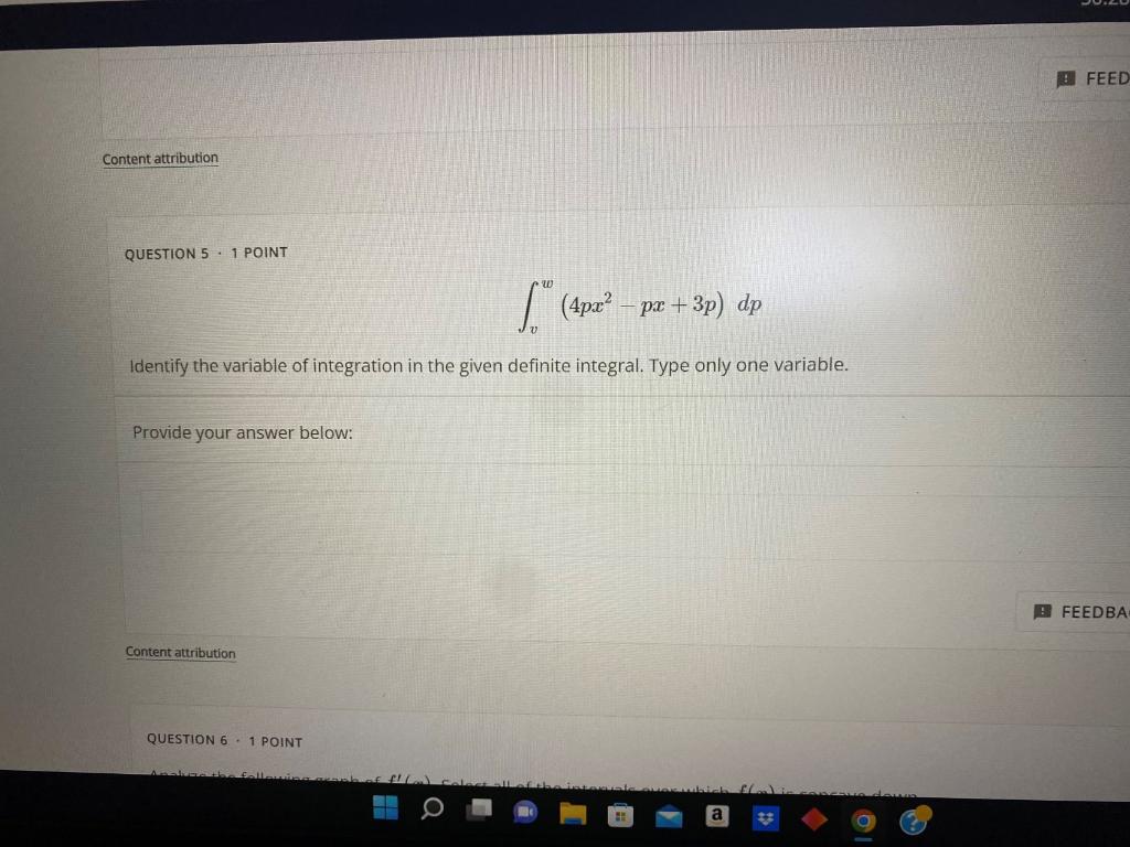 Solved Content attribution QUESTION 5⋅1 POINT | Chegg.com