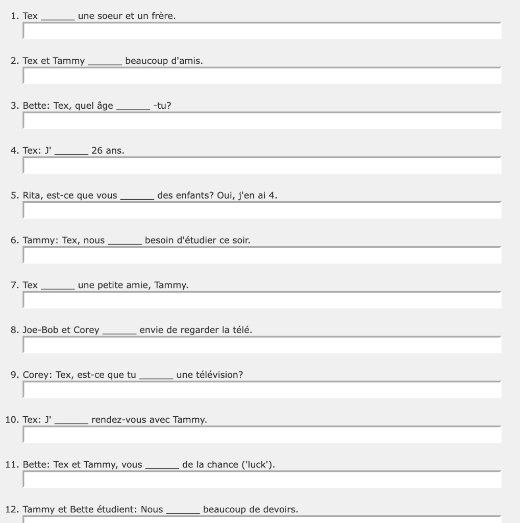 2. Tammy et Bette étudient: Nous beaucoup de devoirs. | Chegg.com