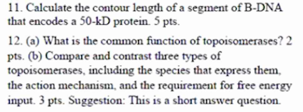 Solved 11. Calculate the contour length of a segment of | Chegg.com