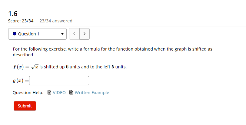 Solved For the following exercise, write a formula for the | Chegg.com