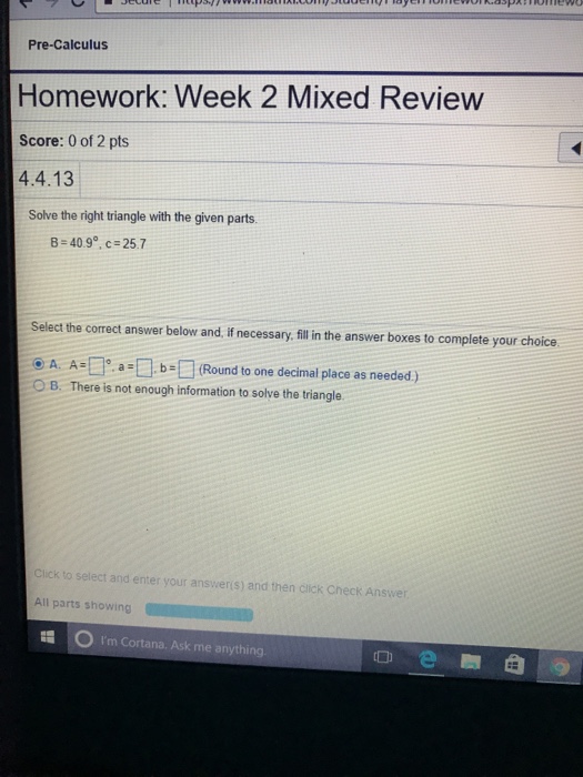 Solved Pre-Calculus Homework: Week 2 Mixed Review Score: 0 | Chegg.com