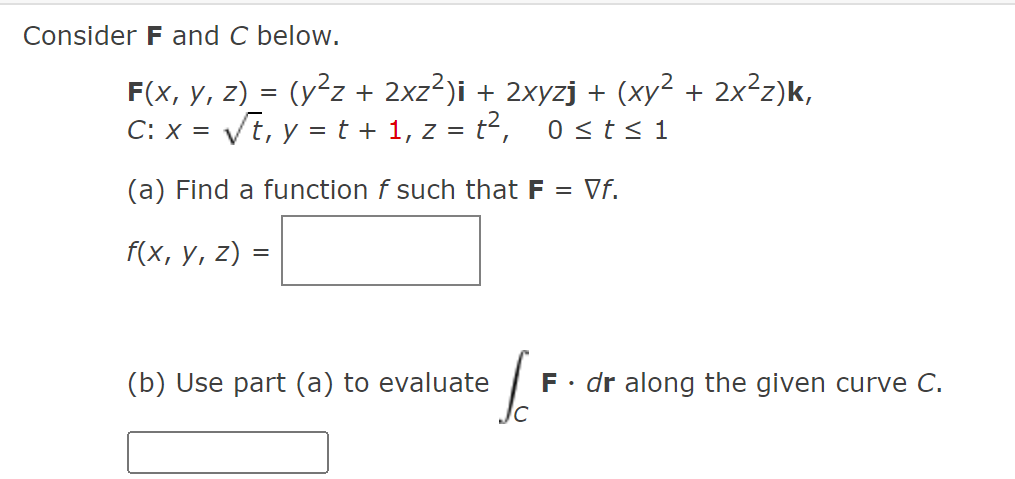 Solved Consider F and C below. | Chegg.com
