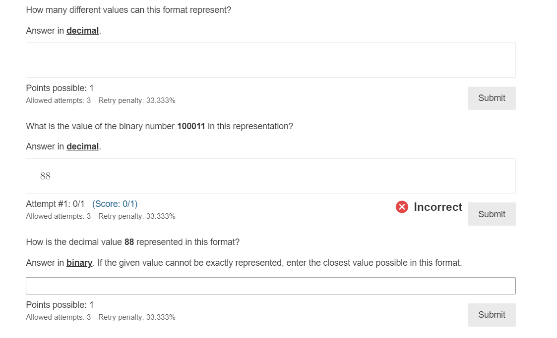 Solved For the questions on this page, use a 6-bit | Chegg.com