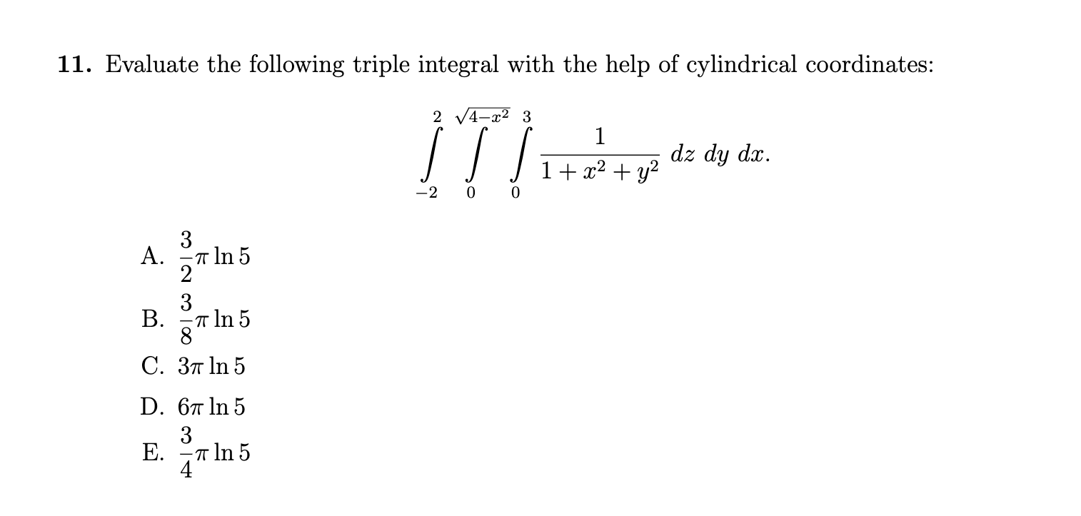 Solved Evaluate the following triple integral with the help | Chegg.com