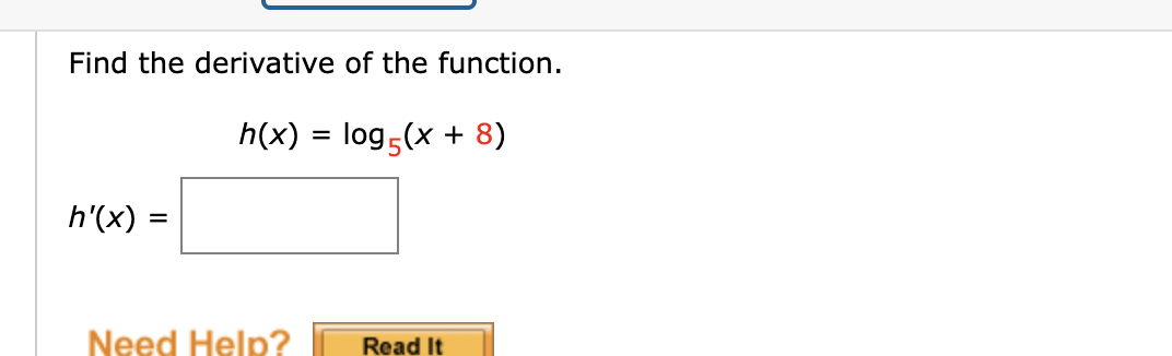 Solved Find the derivative of the | Chegg.com