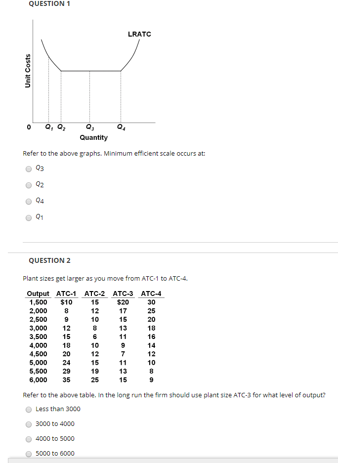 Minimum Efficient Scale