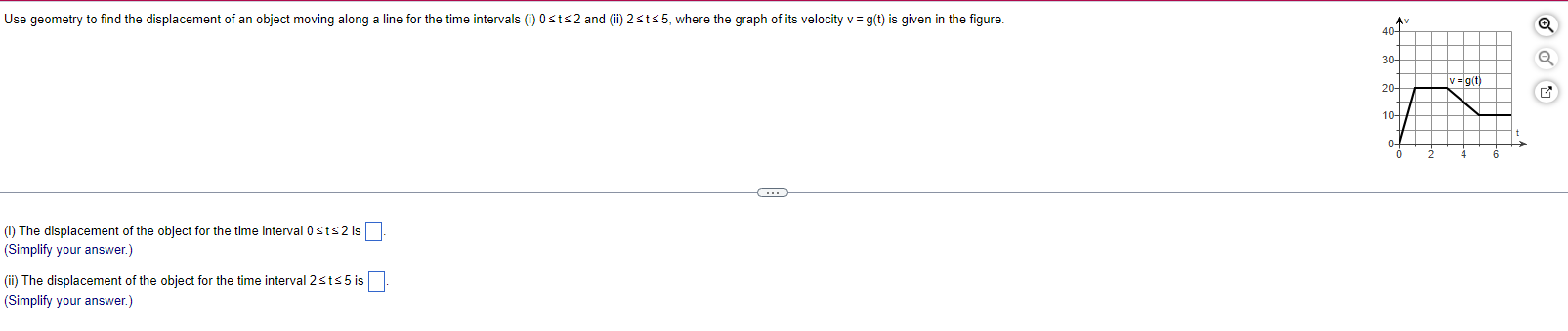 Solved Use geometry to find the displacement of an object | Chegg.com