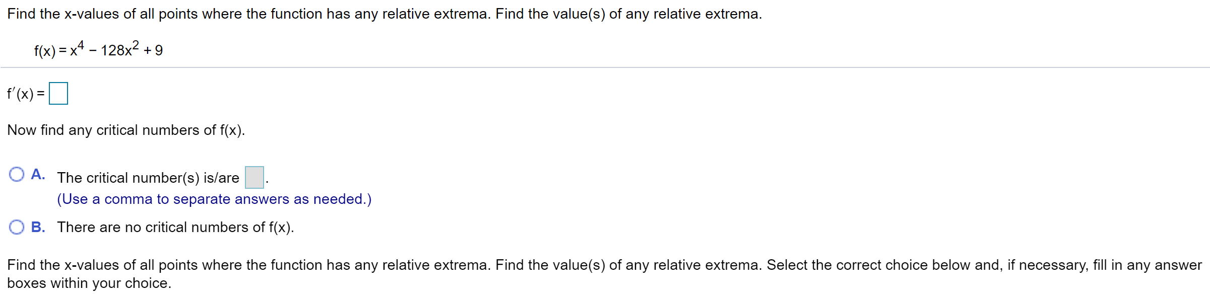 Solved Find the x-values of all points where the function | Chegg.com