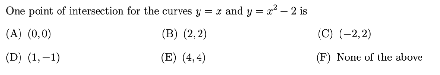 Solved One point of intersection for the curves y=x and | Chegg.com