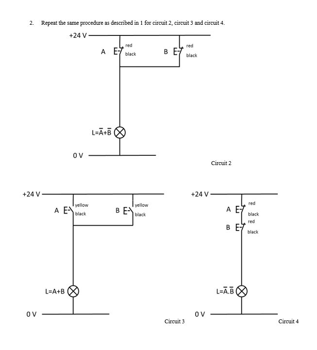 Solved TASK 1: Perform wiring and testing of basic logic | Chegg.com