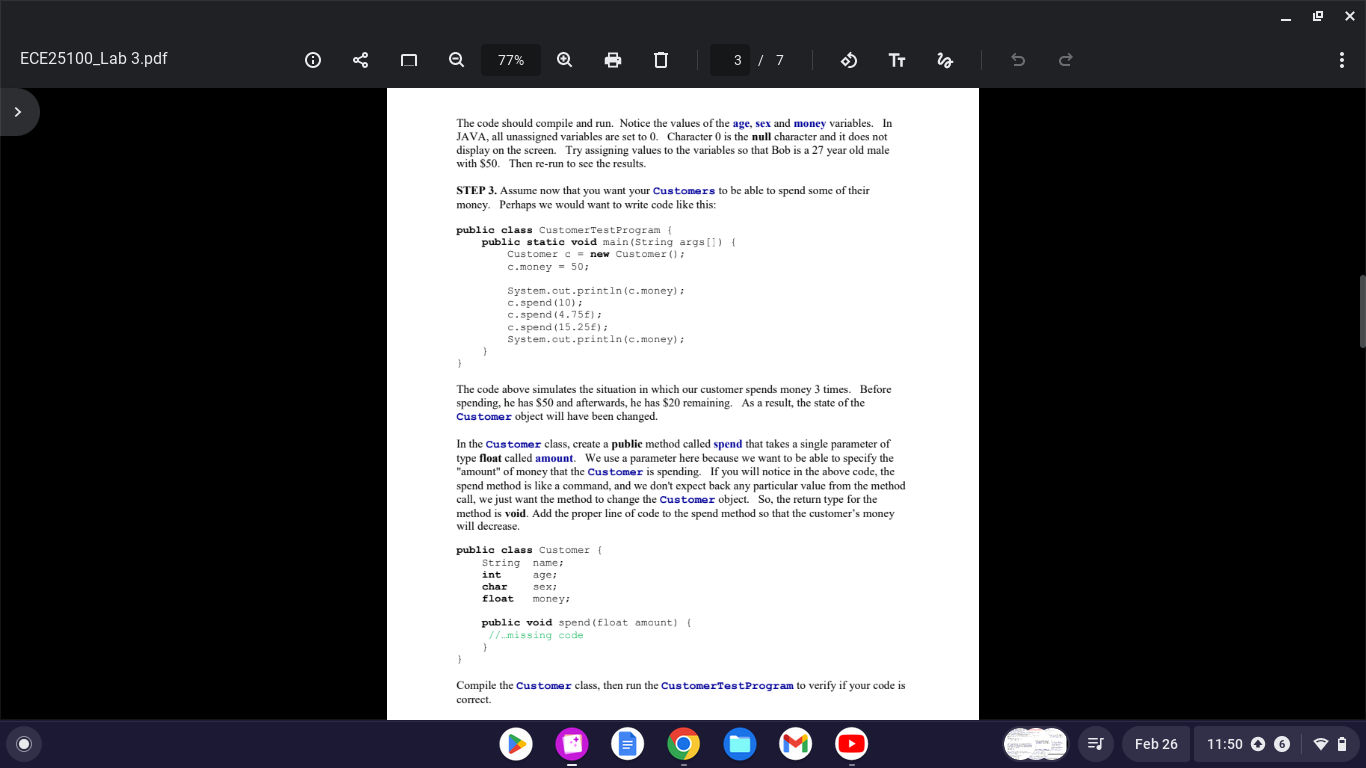 To get credit for the lab, you need to demonstrate to | Chegg.com