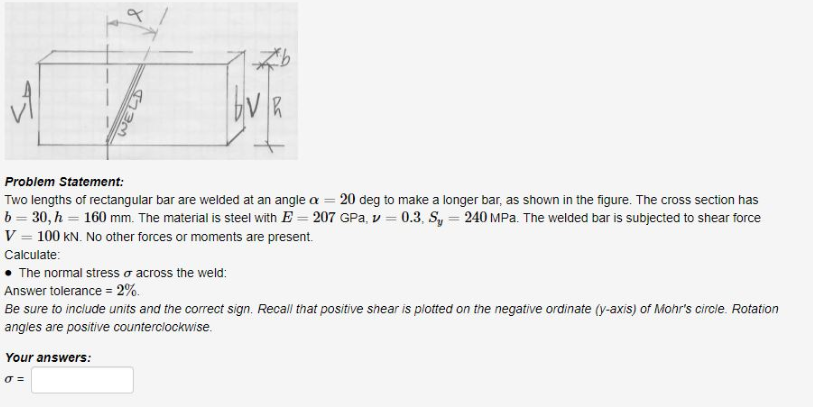 Solved Problem Statement: Two lengths of rectangular bar are | Chegg.com