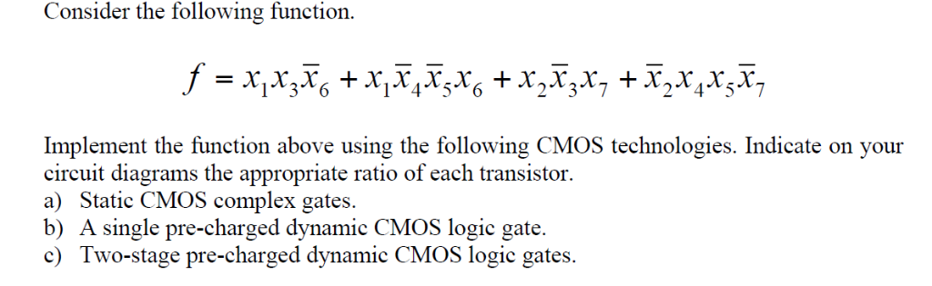 Solved Consider the following function. Implement the | Chegg.com