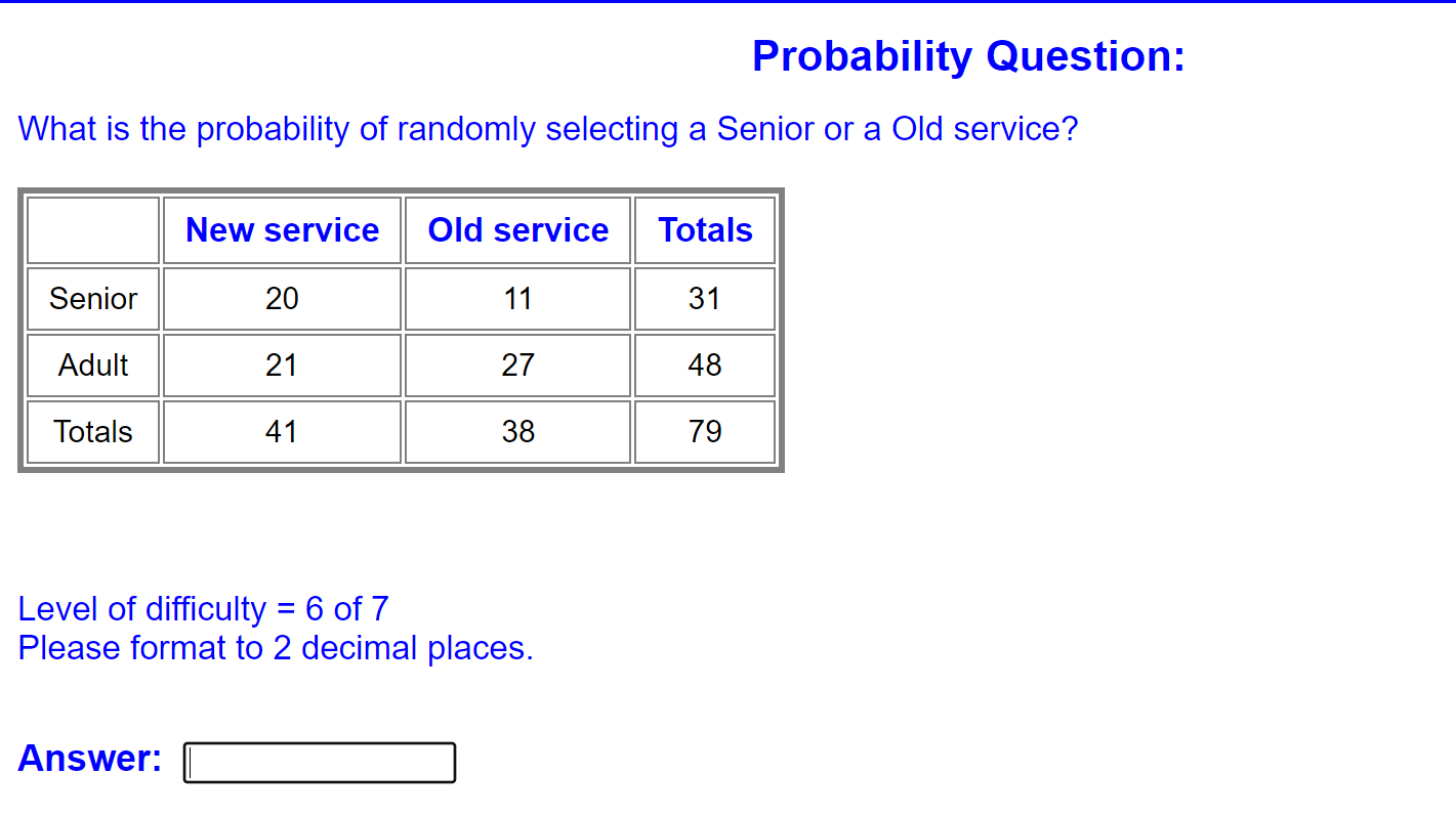 Solved Probability Question: What is the probability of | Chegg.com