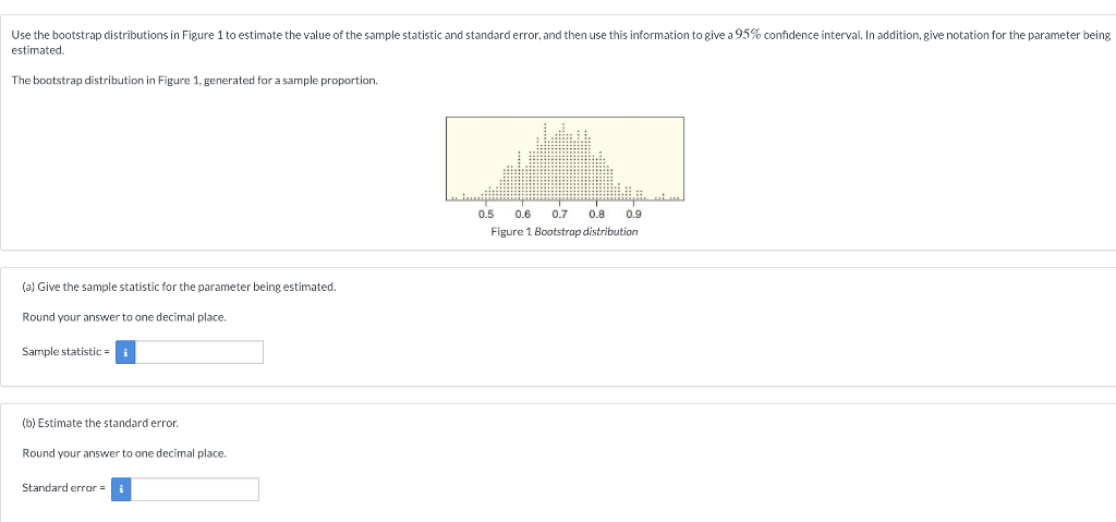 Use The Bootstrap Distributions In Figure 1 To