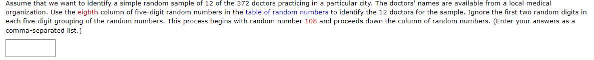 Solved Assume that we want to identify a simple random | Chegg.com