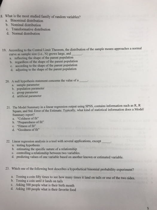 Solved 8. What is the most studied family of random | Chegg.com