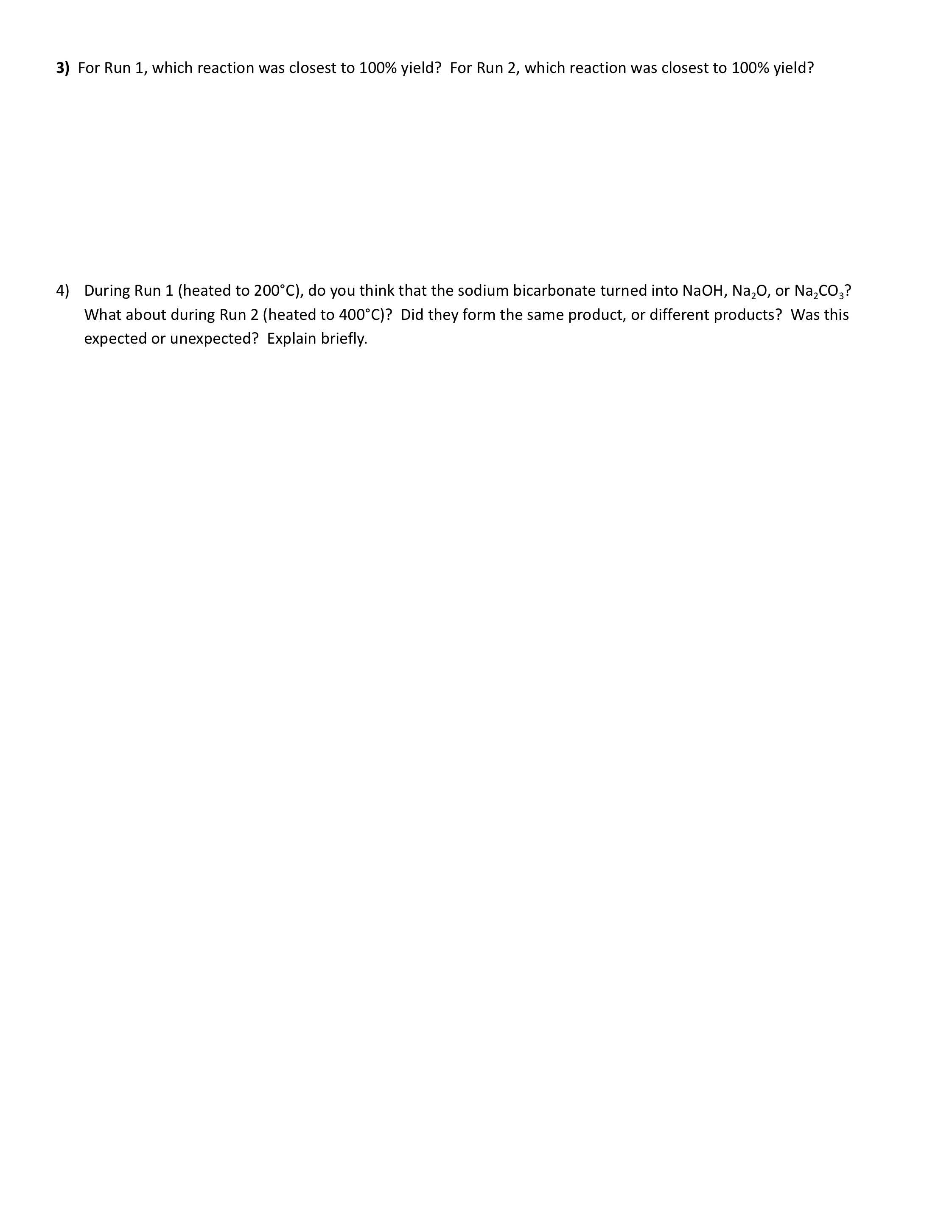 Solved \r\nCHM111 Lab - Decomposition of Sodium Bicarbonate | Chegg.com