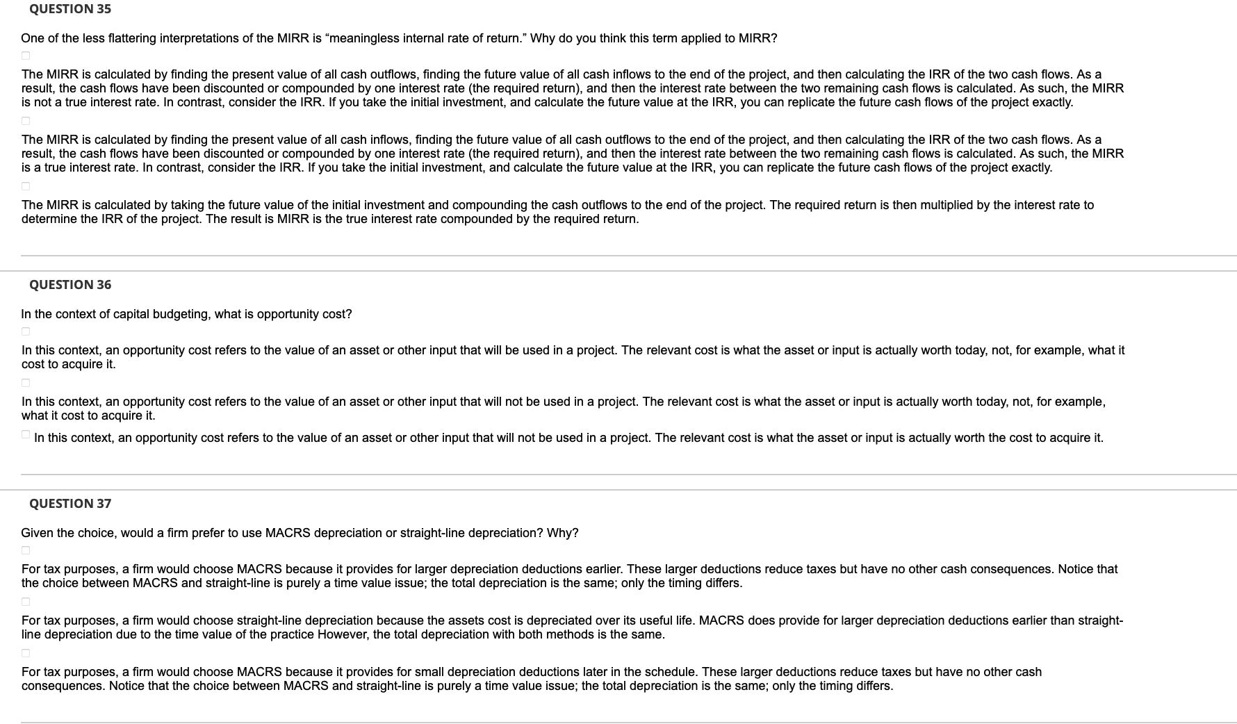 Solved QUESTION 35One of the less flattering interpretations | Chegg.com